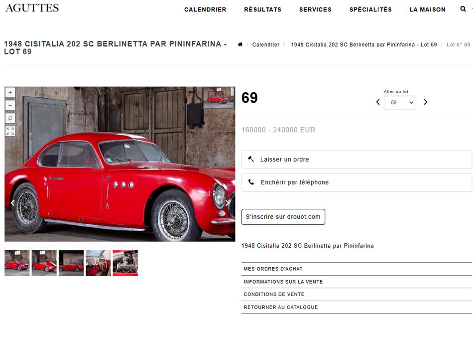 PARIS : AGUTTES ON WHEELS - Automobiles de collection, la Vente d ...
