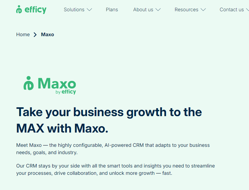 PARIS : efficy élargit son offre en lançant Maxo, la nouvelle suite CRM ...