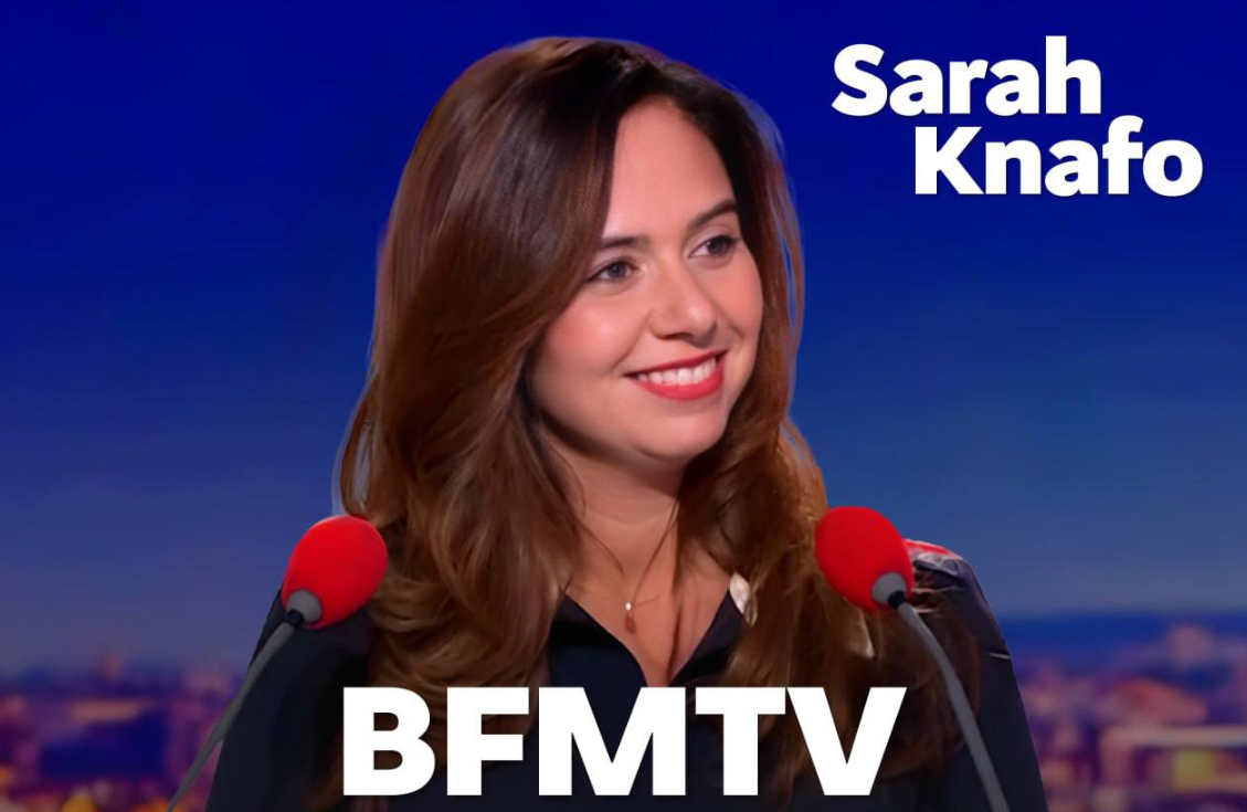 PARIS : Sarah Knafo sur BFM TV, ce soir à 19h25 - Presse Agence